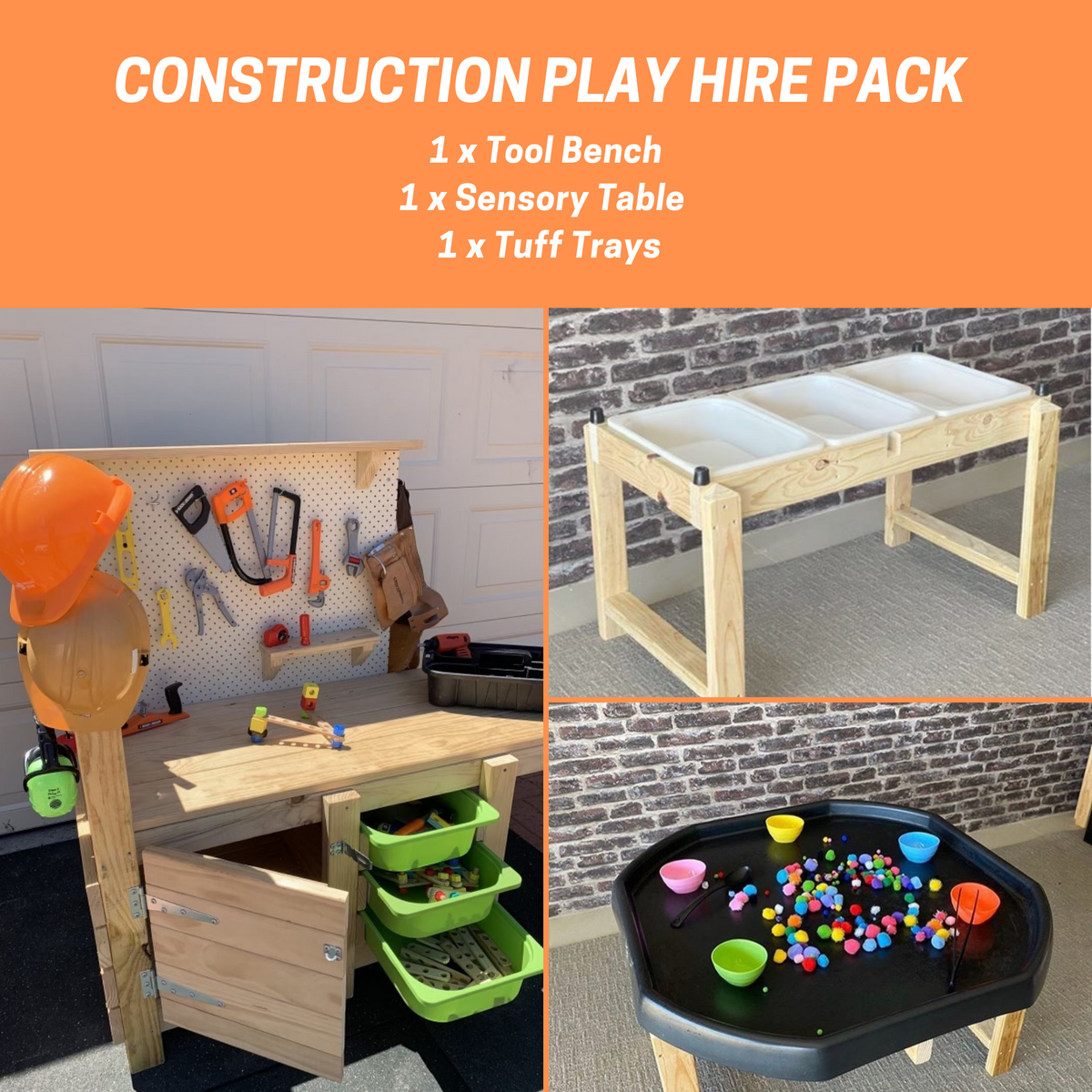 Construction Play Hire Pack – Creative Play Australia